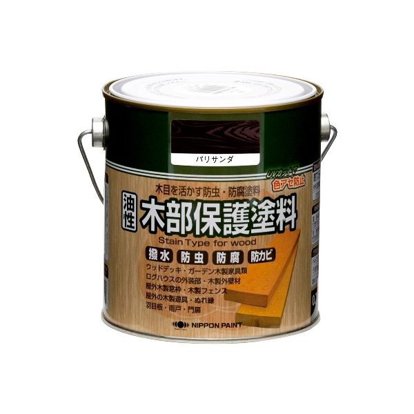 【商品説明】木部保護塗料 木目を生かす防虫・防腐塗料 屋外木部用●木材の防虫・防腐・防かび・防藻効果に優れ、撥水効果もあるので木材を長期間保護します。●木材に深く浸透して通気性を保ち、木材の耐久性を高めます。●木目を生かした半透明仕上げがで...