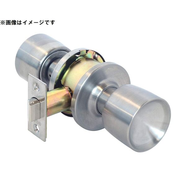 【商品説明】●仕様：空錠●ユニロック（円筒錠）ULWシリーズ●バックセット：70mm●取付可能扉厚：27mm以上〜37mm未満（標準用）●チリ寸法：6mm以下●握玉（ノブ）デザイン：E型●室内側：ノブ●室外側：ノブ●材質／仕上：ステンレスヘ...