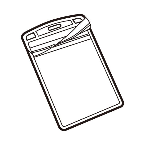 【商品説明】●表面特殊加工で名札表面に傷などが付きにくい名札替ケースです。●種別：名刺型タテ●外形寸法：縦112×横66mm●中紙：縦90×横55mm●材質：オレフィン系樹脂●1パック名札4547345005803
