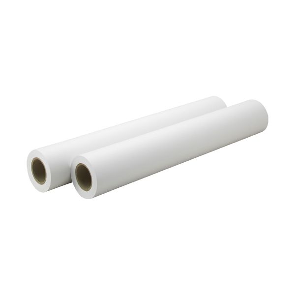 【商品説明】コスト削減プロッタ用紙。包装は1巻ずつ袋入。●インクジェットプロッタ用紙●寸法：幅594mmX長50m●芯径：2インチ●1箱●坪量：64g／平方メートル●紙厚：85μm●白色度：80％●JOINTEXオリジナルインクジェットプロ...