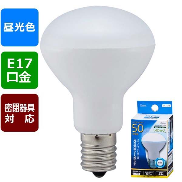 オーム電機メーカーお問い合わせ：0120-963-006【商品説明】特　徴●レフランプミニ　50形相当●スポットライトにおすすめ！光を効率よく照らします●広角タイプ：光の広がり約150°●長寿命　40000時間●全光束（明るさ）：497ルー...