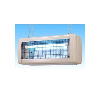 三興電機株式会社メーカーお問い合わせ：047-379-3311【商品説明】●本体：鋼板　虫受tレー付●保護ガード・引紐SW付●吊下げチェーン・セル釘付　●工場・コンビニ・スーパーなど●取付有効面積　200〜300m2取付高床面上1．8m以上...