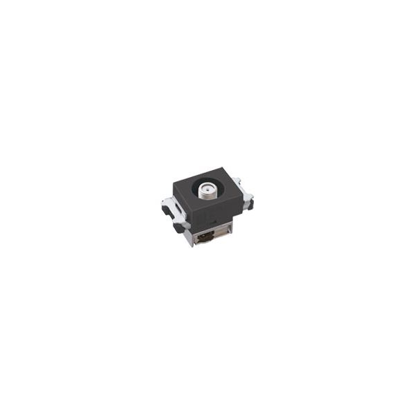 【商品説明】●埋込ホーム用高シールドテレビターミナル（電流通過形）（10〜3224MHz）（グレー）