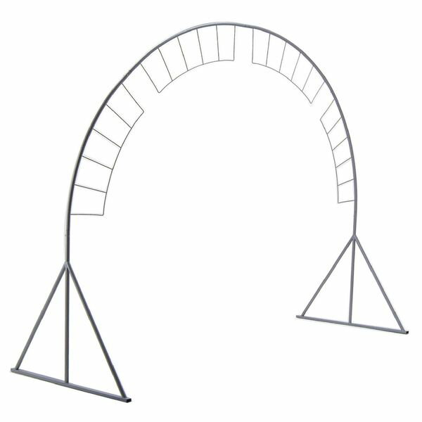 2人で簡単に組立てできます！大きな入場門組立式アーチ部×4、脚部×2、ネジ×5セット、アンカー×4本3×2.5×1.2m、パイプ直径25mm17kg金属製