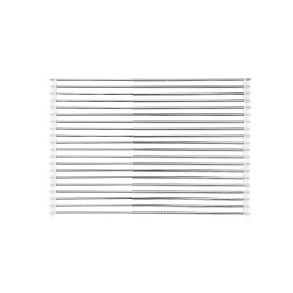 【商品説明】●サイズ：使用時/約幅370〜590×奥行390×高さ10mm　収納時/約幅370×奥行75×高さ50mm●材質：18-8ステンレス