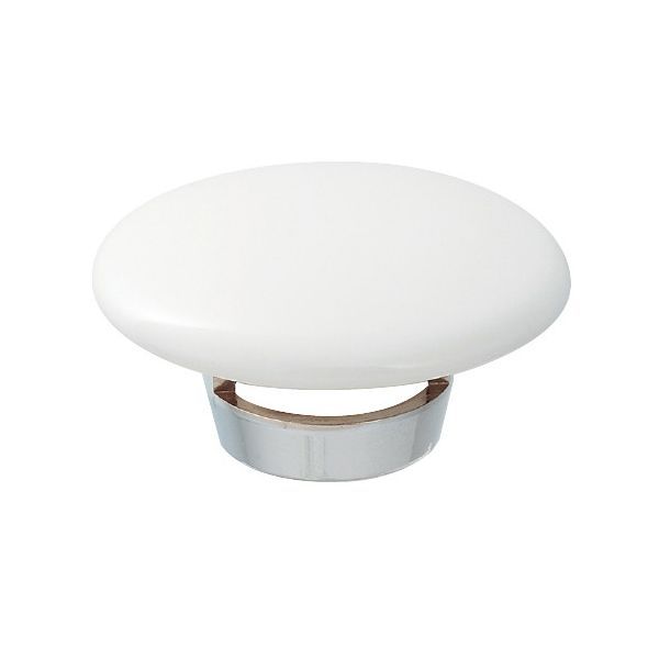 カクダイ06-6538-1124【商品説明】●排水化粧キャップ。●材質：陶器・黄銅 ●カラー：ホワイト