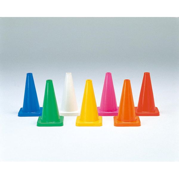 トーエイライトメーカーお問い合わせ：048-921-1211【商品説明】●7本1組(赤、青、黄、緑、白、オレンジ、ピンク各1本)●高さ45cm×底部27cm角(頭部穴径4.2cm)●重さ1.3kg/本●軟質塩ビ