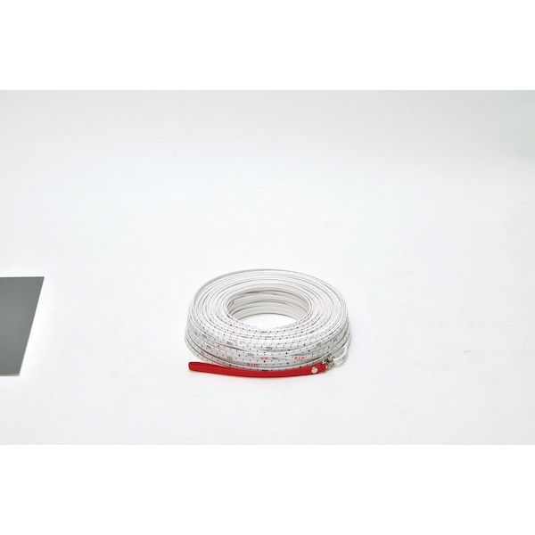 トーエイライトメーカーお問い合わせ：048-921-1211【商品説明】●100m●幅6.2×厚さ2mm●重さ1.6kg●1cm間隔目盛●グラスファイバー芯材、塩ビコーティング●水洗い可●JIS1級