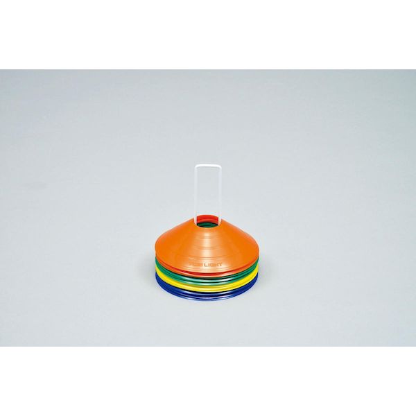 トーエイライトメーカーお問い合わせ：048-921-1211【商品説明】●1組20枚(青:5枚、緑:5枚、オレンジ:5枚、黄:5枚)●専用ホルダー付●直径19×高さ約5cm●重さ31g/枚●プレート穴径約5.2cm●スチール、ポリエチレン●台湾製