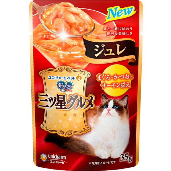 【商品説明】・具と一緒に味わう贅沢な美味しさ・お魚の旨みがたっぷりなとろけるジュレが、お魚の身とからんで一緒に食べやすく、贅沢なおいしさを実現。【 原材料 】魚介類（かつお、まぐろ、サーモン、フィッシュエキス）、調味料、増粘安定剤（加工でん...