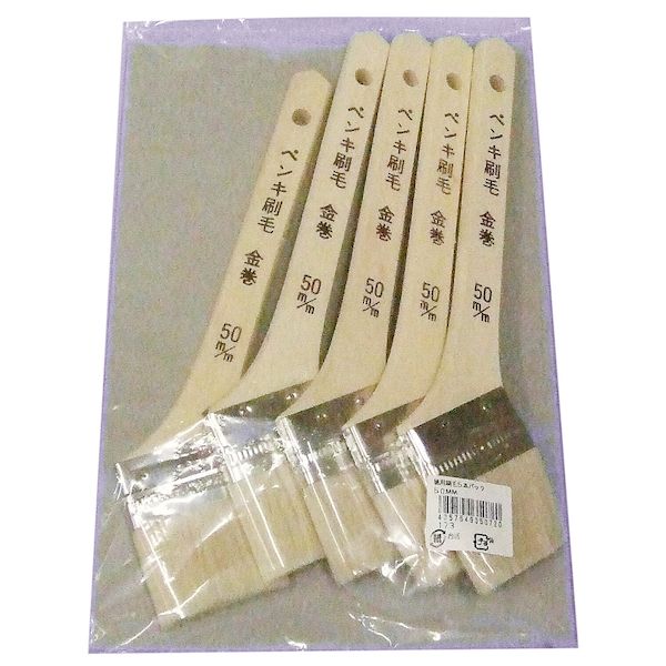 【商品説明】●用途：水性・油性用●特徴：使い捨てタイプの刷毛です。●毛幅：30mm●毛材：山羊毛・化学繊維建築　ホビー　塗装用具　刷毛　水性用　油井用　ニス用　ペイント　DIY