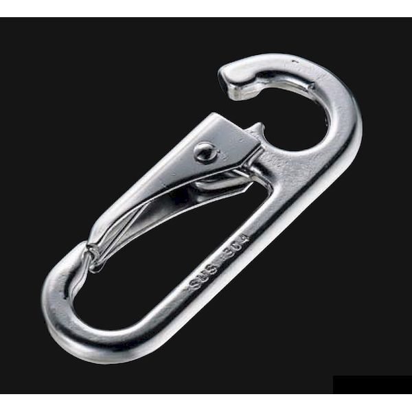 ふじわらアイオウルメーカーお問い合わせ：06-6976-3201【商品説明】●特徴：開いたフック部分にチェーンを引っ掛け、ハンマーで叩けば、フックが閉まり、チェーンの連結が可能です。●材質：SUS304ステンレス●質量(g)：27●D(mm...