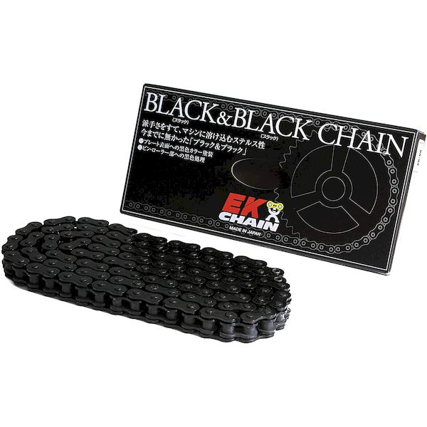 【商品説明】●EKチェーン 2019年度 新製品●大排気量車輌に対応●ZV-X3シリーズに『ブラック&ブラック』ニューリリース●派手さをすて、マシンに溶け込むステルス性●今までに無かった「ブラック&ブラック」●カラーチェーン/シールチェーン...