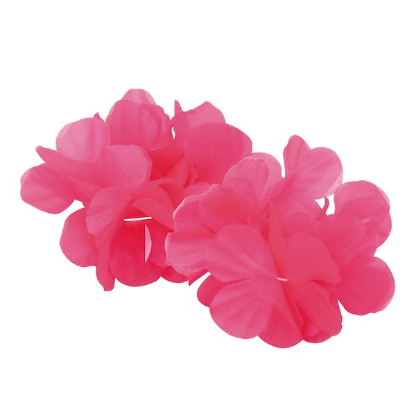 【商品説明】●きれいで大きな花びらのうでわ●商品サイズ（単位mm)：約φ100×高さ65mm●セット内容：全9色 2個組●重量（g）：4g●材質：ポリエステル●包装形態：袋●包装サイズ：110x100x5mm●生産国：中国