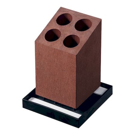 【商品説明】カラー、幅×奥行×高さ(mm) ブラウン、125×125×165 材質:本体/ポリウッド 水受皿/ポリプロピレン・吸水性に優れた珪藻土バーを使用し、トレーに溜まった水を吸い取ります。 重量：1045素材・材質：本体：合成木材原産...