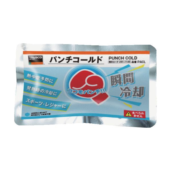 【商品説明】【特長】●パンチすると冷たくなる瞬間冷却材です。●瞬間冷却で熱中症予防に。●冷却時間は最大約30分です。【用途】●熱中症予防に。【仕様】●寸法(mm)：約110×180×25【仕様2】●保冷時間目安：約30分（室温30℃の静置で...