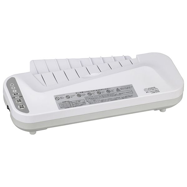 オーム電機メーカーお問い合わせ：0120-963-006【商品説明】特　徴●写真や手紙、書類などを手軽にラミネートできます●A4サイズ対応、1枚につき約30秒、約600mm/分（60Hz時）でラミネート●予熱時間約2分でお待たせしません（温...