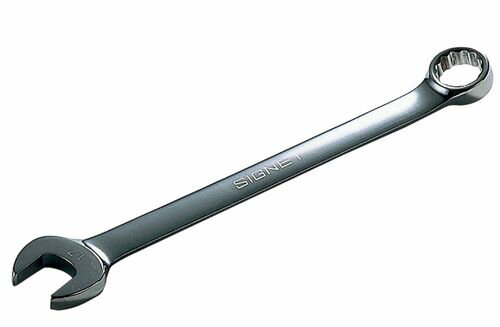 ●ミラー仕上げのメッキが美しいコンビネーションレンチ●豊富なサイズのラインナップも魅力です。●サイズ(mm)：8●メガネ部幅(b1；mm)：14.0●スパナ部幅(b2；mm)：15.8●全長(L；mm)：140●メガネ部厚み(t1；mm)：...