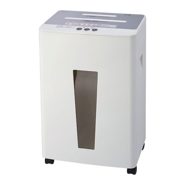 ナカバヤシメーカーお問い合わせ：0120-166-779【商品説明】耳障りなモーター音をカットした超静音仕様細かく刻めるマイクロカットのハイセキュリティータイプ［注意］カードのカットには対応していません。連続で細断する場合は必ず定格細断枚数...