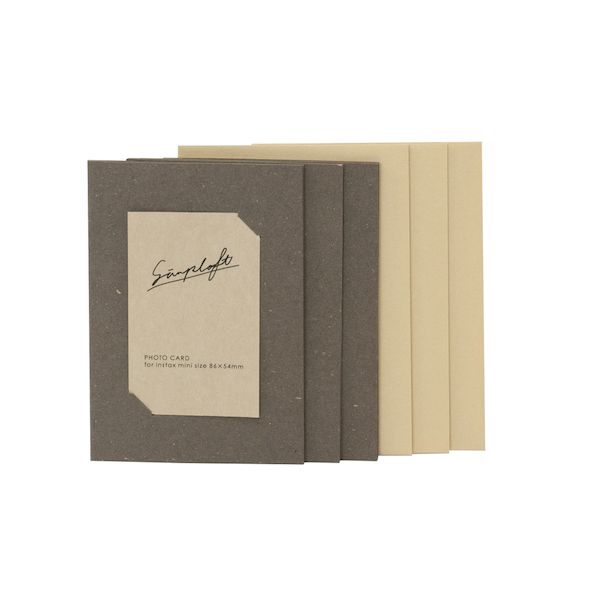 ナカバヤシメーカーお問い合わせ：0120-166-779【商品説明】for instax mini size 86×55mm見開きの差込式の写真台紙と専用の封筒がセットになったカードです。写真と共にメッセージを添えて思い出をシェアできます。