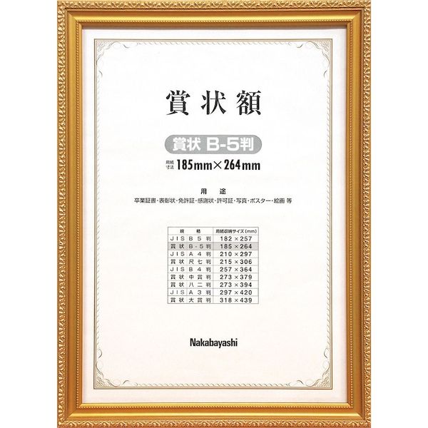 ナカバヤシメーカーお問い合わせ：0120-166-779【商品説明】表彰状、卒業証書などに。壁掛けに便利な吊りヒモセット付きです。