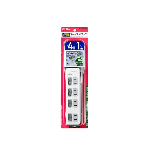 朝日電器メーカーお問い合わせ：042-473-0159【商品説明】●ホタル色LEDランプ仕様　独立スイッチ●本体は衝撃に強い　難燃性ABS樹脂採用●差込口は熱やトラッキングに強いユリア樹脂採用●差し込みやすい上差しタイプ●ACアダプターも使...