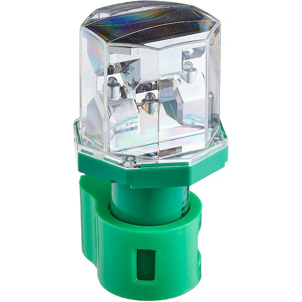 ミツギロン工業メーカーお問い合わせ：072-257-7281【商品説明】●LEDライトと獣害ライト固定ホルダーがセットになりました。●すぐに取り付けできるナイロン製結束バンド（長さ250mm）付きです。●夜間は自動で点灯。●赤と青のLED点...
