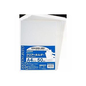 【商品説明】●厚み0．2mmのお買い得スタンダードタイプ●材質：再生ポリプロピレン●パッケージサイズ：W225×D315×H25mm●パッケージ重量：900g●入数：50枚