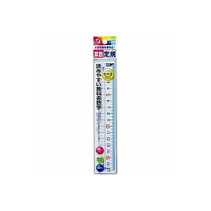 クツワメーカーお問い合わせ：06-6745-5611【商品説明】●読み始めの位置を間違えにくい！端から始まるメモリの直定規です。●材質：定規本体：メタクリル樹脂●本体サイズ：W175×D2×H25mm●メモリ寸法：17cm