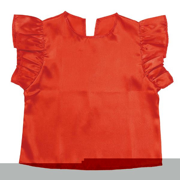 【商品説明】●袖にフリルが付いた着脱カンタンなスリット入りサテンシャツ！●商品サイズ（単位mm)：着丈：400mm、身幅：380mm●セット内容：本体×1●重量（g）：40g●材質：ポリエステル●包装形態：PP●包装サイズ：190x220m...