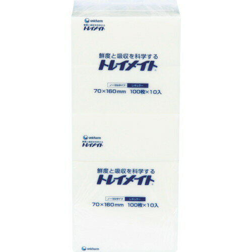 【特長】●魚・肉のドリップを吸収します。●コシがあり、作業しやすい1層タイプの汎用トレーマットです。【用途】●精肉・鮮魚・惣菜のドリップ吸収。【仕様】●シートサイズ(mm)：130×180●色：ホワイト●パック入数：200枚【材質／仕上】●...