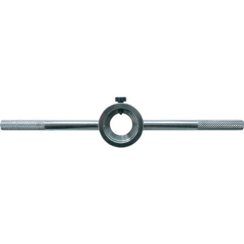 【特長】●丸ダイス用一文字タイプハンドルです。【用途】●ダイス立て用。【仕様】●適用ダイス外径寸法(mm)：50●全長(mm)：390【材質／仕上】●亜鉛ダイカスト（ZDC-2）【原産国】日本
