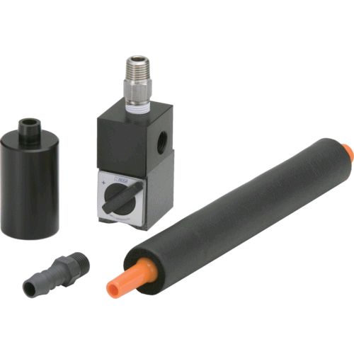 日本精器メーカーお問い合わせ：072-923-0481【特長】●樹脂製のホース接続ジョイントです。【用途】●ジェットクーラの冷風口の接続に使用。【仕様】●接続径：R1/4●適用ホース内径(mm)：10●全長(mm)：44●適応流体：圧縮空気...
