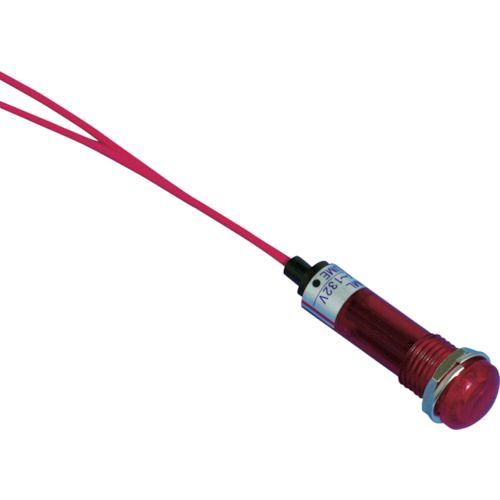 ●抵抗器内蔵の高輝度LED表示灯です。●AC/DC200V用電源にダイレクトに接続出来ます。●長さ200mmのリード線付です。●通電表示や警告表示などに。●内蔵LEDランプ:チップLED●発光色:赤●レンズ色:赤●定格電流(mA):1.0〜...