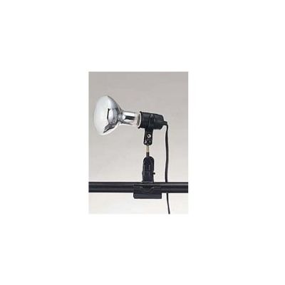 【商品説明】●レフランプ200W以下口金E26電球用クリップライト。40mmまでのポールや板に挟んでご使用いただけます。●電圧：AC100V、消費電力：200W●高さ220mm、コード長2m、口金E26●材質：鉄、ゴム●カラー：黒塗装●電球...