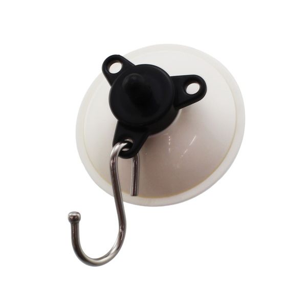 【商品説明】●くるくる回して取り付け簡単！●カラー：ホワイト●耐荷重：8kg