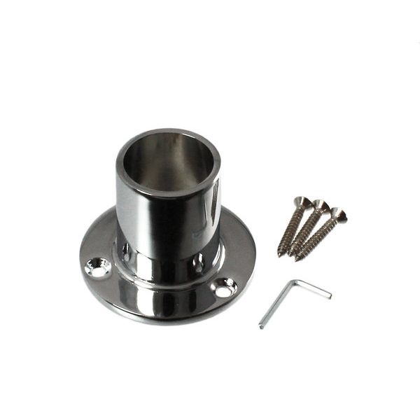 【商品説明】●パイプの取り付けに便利なソケットです。●ステンレスパイプ・パイプブラケット金具シリーズ●サイズ：25mm●止ネジ付。