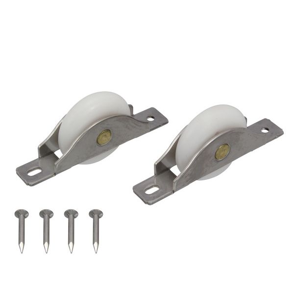 【商品説明】●Vレール用の戸車です。●サイズ：呼称33mm●材質：枠…ステンレス枠/車輪…ジュラコン車●タイプ：U型