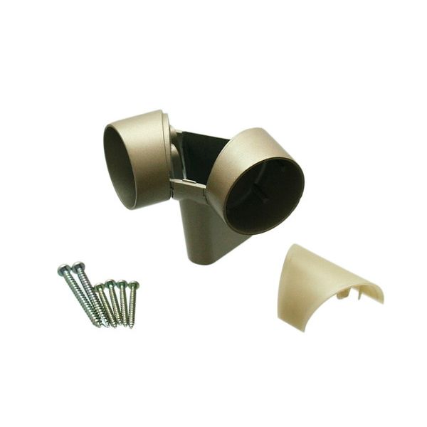 【商品説明】●転倒や転落事故を防ぎ、足腰への負担を減らし、安心で快適な暮らしをサポートします。●手すり用パーツ。●カラー：シルバー●材質：本体…亜鉛ダイカスト/カバー…PP樹脂●径35mm用。●本体仕上：アクリル焼付塗装。