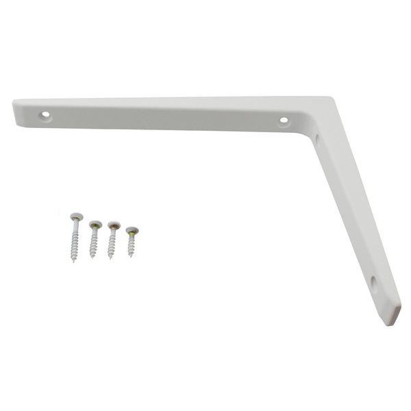 【商品説明】●L型の棚受●カラー：ホワイト●材質：アルミダイカスト