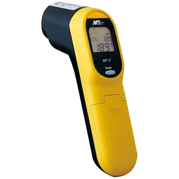「PSCマーク取得商品」「消費生活用製品安全法適合商品」2009年1月15日発売　レーザーマーカ付の非接触温度計 MT-7 [マザーツール]直接触れずにスピード測温約1秒　　MT-7レーザーポインター付 最大/最小/平均/DIFホールド付 ...
