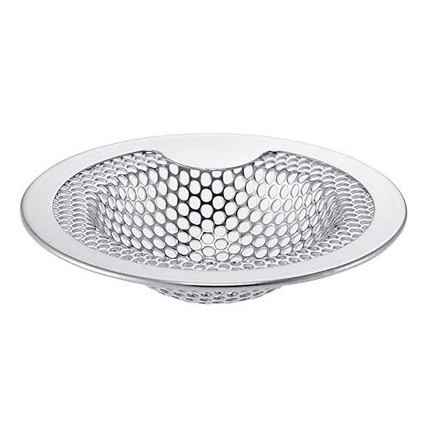 【商品説明】●洗面器の排水口用のゴミ受け●コンタクトなど小物の落下防止●パンチング穴使用でお手入れ簡単●髪の毛などの排水管のつまり防止●ステンレス製なので丈夫でサビにくい●排水栓の穴35〜42mmまでに使用できます●材質：ステンレス