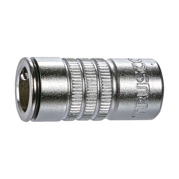 【商品説明】【特長】●差込角3/8インチ(9.5mm)のタップホルダです。●タップをワンタッチで装着でき、汎用のソケットレンチのハンドルでも駆動可能です。●タップを保持●手回しが出来るローレット加工●エクステンションバーとの組合せで延長可能...