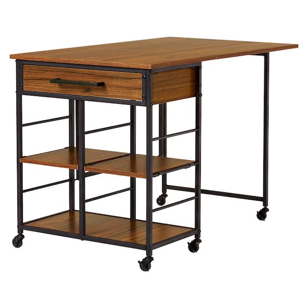 【商品説明】●バタフライ天板を広げれば作業スペースを拡張できるキッチンワゴン。カトラリーなどを収納できる引出付き。●商品サイズ（外寸）：(約)幅60×奥行42/100（取っ手含む44.5/102.5）×高さ70cm●内寸及び補足説明：●組立...