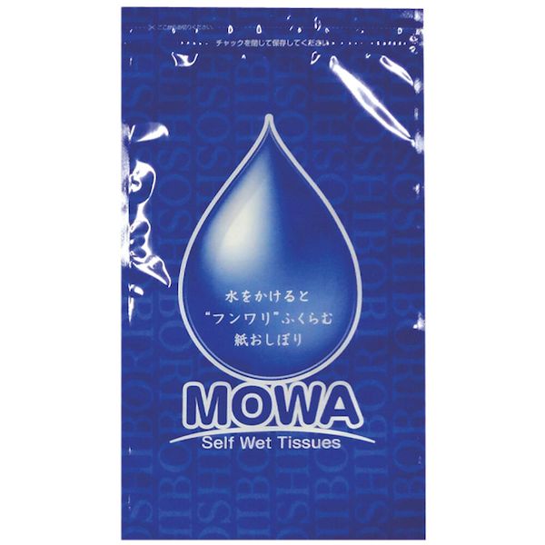 水を加えると膨らみます！水をそそぐと・・・・　膨らんでおしぼりに♪●ドライ状態のため長期保存が可能です。●他にも使い方色々！化粧水を含ませてパックとして活用したり、水にアロマエッセンスを加えてなど様々なアレンジも楽しめます。●アウトドア、旅...