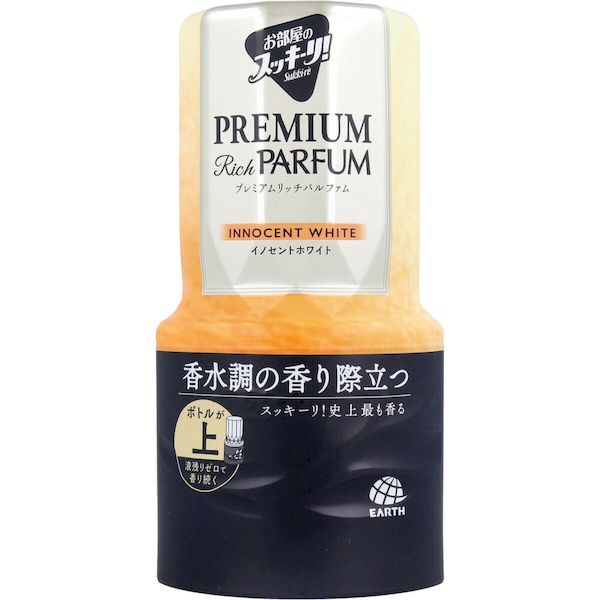 香料、香り拡散成分をたっぷり配合したスッキーリ！奥深い香水調の香りがひときわ贅沢に広がります。●「ボトルが上」で上から下に液が落ちるから(1)最後の一滴まで香りがしっかり続く(2)振らなくても液残りゼロで使い切れる(3)香りの質が安定、いつ...