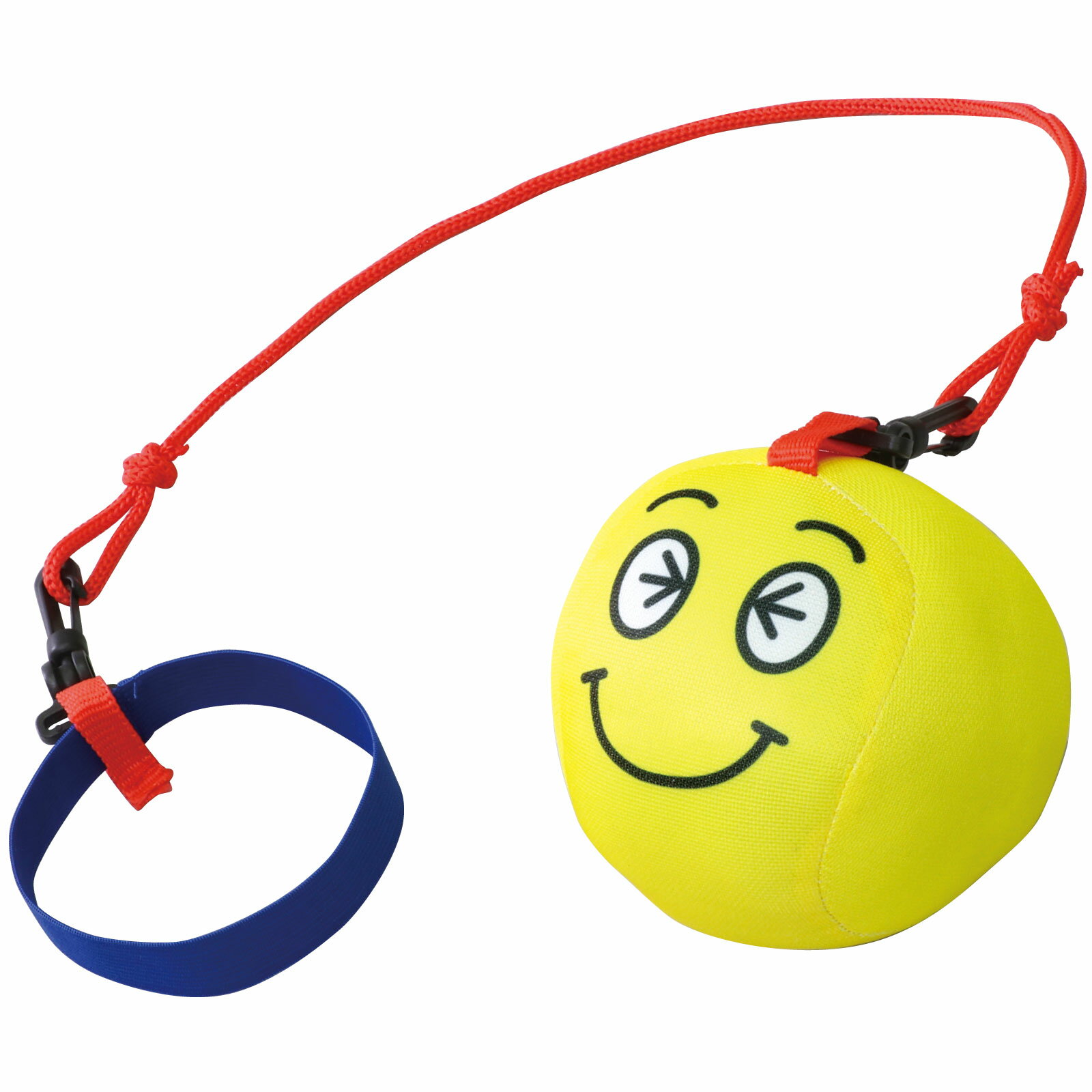 【商品説明】●室内でも遊べる布製のやわらかスキップ！表・裏で顔が違うよ！※実際の商品と色味が異なる場合があります。●商品サイズ（単位mm)：ボール：φ85mm、ひも：600mm●重量（g）：72g●材質：ポリエステル、POM、PP、ゴム●包...