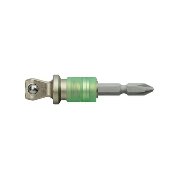 【商品説明】●差込角12.7mm（1/2”）●ソケットが差し込める変換アダプター ●軸に電動ドライバービットを使用でき、折れても交換できる ●ストレートと首振り（傾き15°）の使い分けができる ●手動用ソケットを電動ドライバーで使いたいとき...