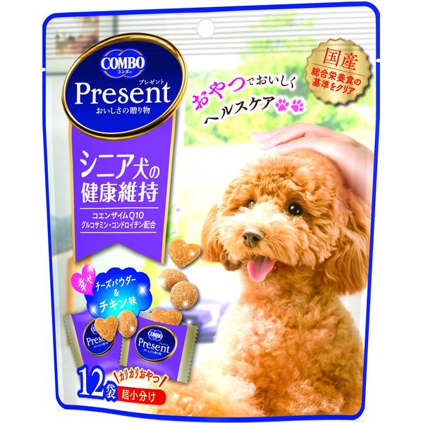 【商品説明】日本ペットフード　4902112032596　コンボ プレゼント ドッグ おやつ シニア犬の健康維持 36gおやつでおいしくヘルスケア！シニア犬の健康維持に配慮おやつでおいしくヘルスケア！コエンザイムQ10を配合し、健康を維持す...