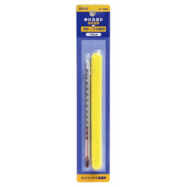 【商品説明】●サイズ縦_本体（mm）：150●サイズ高さ_本体（mm）：6●ガラス管棒状温度計です。●15cm●0〜100℃
